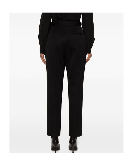 The Row Eranza Wool Pants in Black | Lyst UK