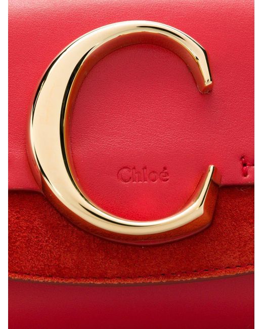 Chloé Logo Waist Bag in Red | Lyst