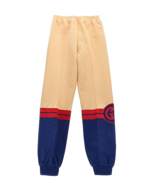 Gucci Interlocking G-Print Track Pants in Blue | Lyst