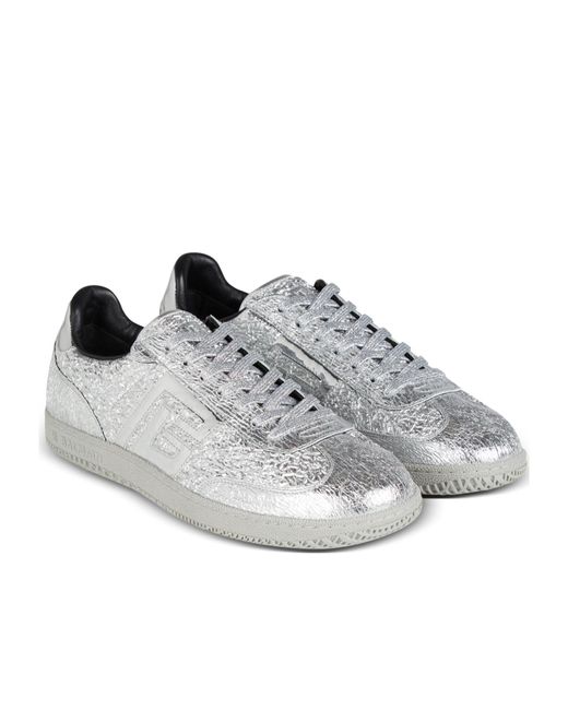 Balmain Swan Low-Top Sneakers in Gray for Men | Lyst