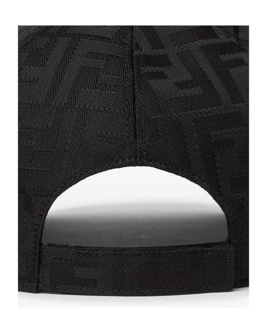 Fendi Ff Jacquard Baseball Cap in Black for Men | Lyst