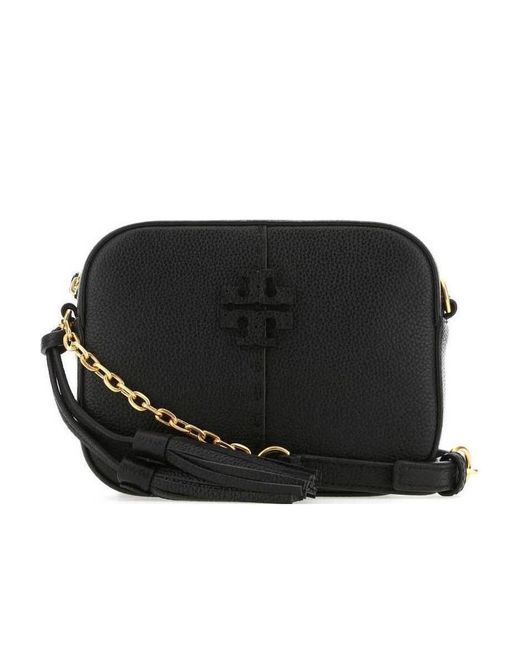 Tory Burch Mcgraw Camera Bag in Black | Lyst