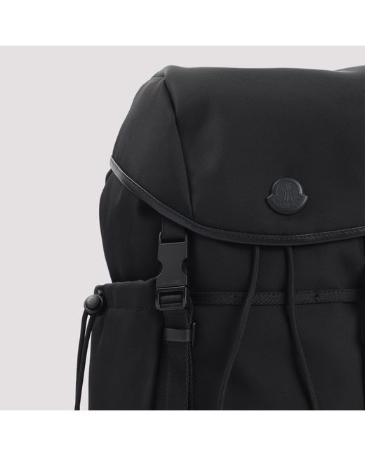 Moncler Flap Backpack in Black for Men | Lyst