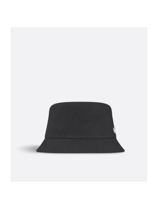 Dior Homme Logo-Plaque Bucket Hat in Black for Men | Lyst