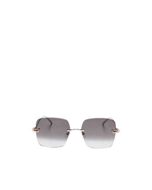 Cartier Square Frame Sunglasses in Metallic | Lyst UK