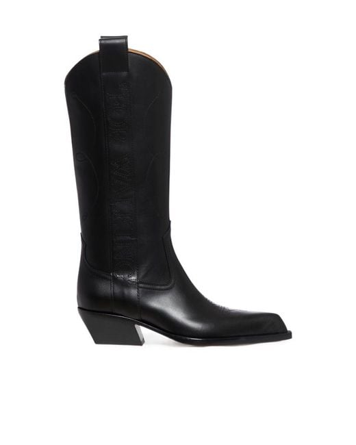 Off-White c/o Virgil Abloh Meteor Cowboy Pointed Toe Boots in Black | Lyst