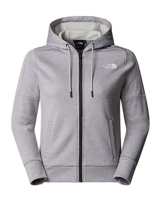 The North Face Reaxion Zip-Up Hoodie in Gray | Lyst