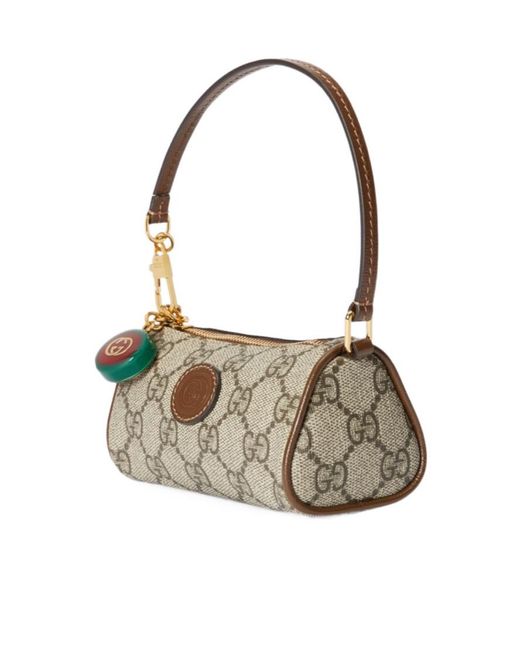 Gucci Logo Mini Handbag in Metallic | Lyst
