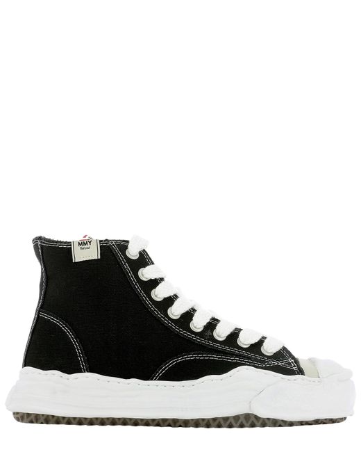 Maison Mihara Yasuhiro Logo Hi-Top Sneakers in Black for Men | Lyst
