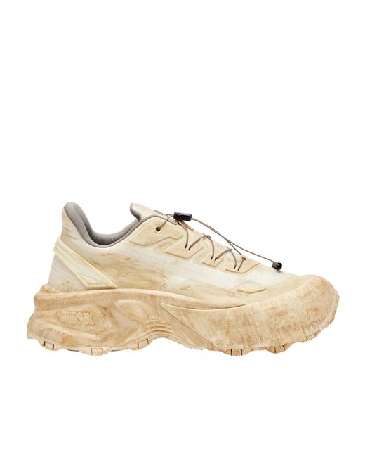 DIESEL D-Cage Runner Sneakers in Natural for Men | Lyst