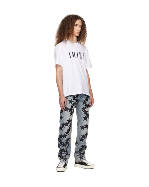 Amiri Star Decal Denim Trousers in Blue for Men | Lyst