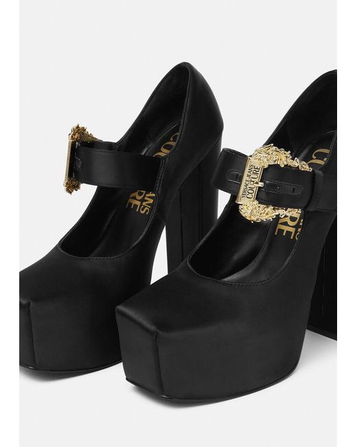 Versace Hurley Stilettos in Black | Lyst