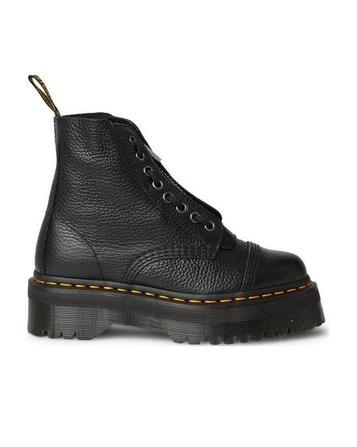 Dr. Martens Sinclair Leather Platform Boots in Black | Lyst