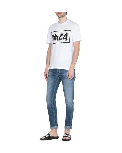 McQ Logo Flip-Flops in Black for Men | Lyst