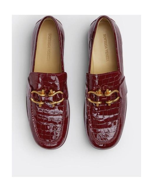 Bottega Veneta Logo Embossed Love Shoes in Purple | Lyst