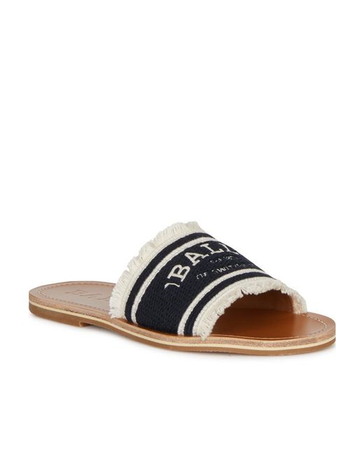 Bally Logo Jacquard Slippers | Lyst