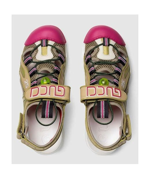Gucci Mesh Sandals | Lyst