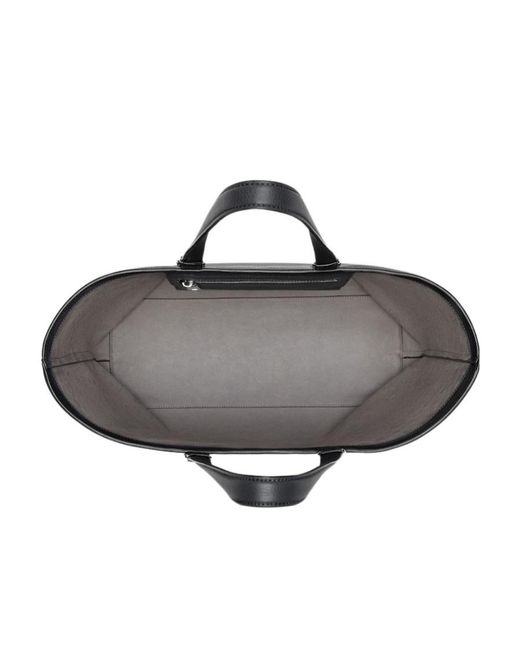 Fendi Roma Logo Embossed Shopper Bag in Black for Men | Lyst