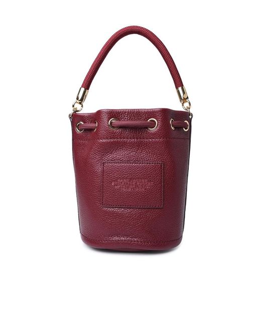 Marc Jacobs Logo Embossed The Bucket Bag in Purple | Lyst