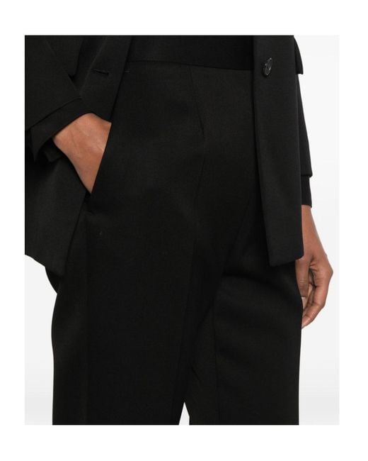 The Row Eranza Wool Pants in Black | Lyst UK