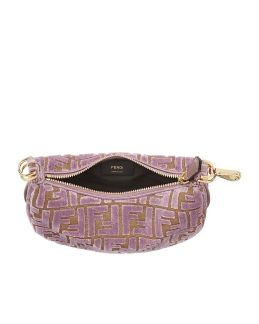 Fendi Graph Mini Shoulder Bag in Pink | Lyst