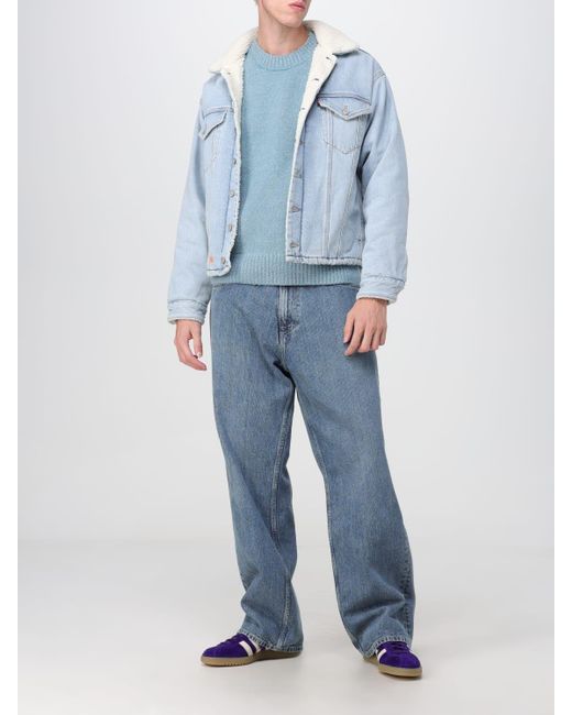 Levi's Logo Collage Denim Jacket in Blue for Men | Lyst