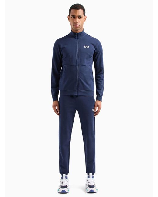 EA7 Logo Sports Suit in Blue for Men | Lyst