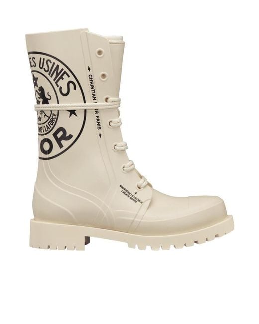 Dior Camp Short Boots in Natural | Lyst