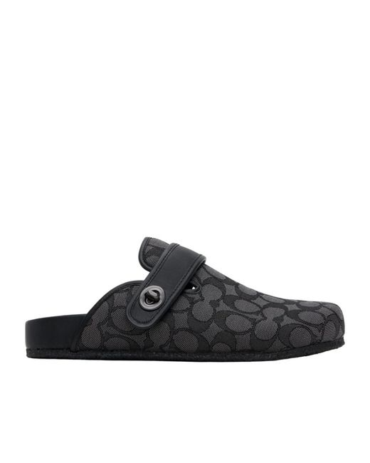 COACH Signature Jacquard Slip-On Loafers in Black for Men | Lyst