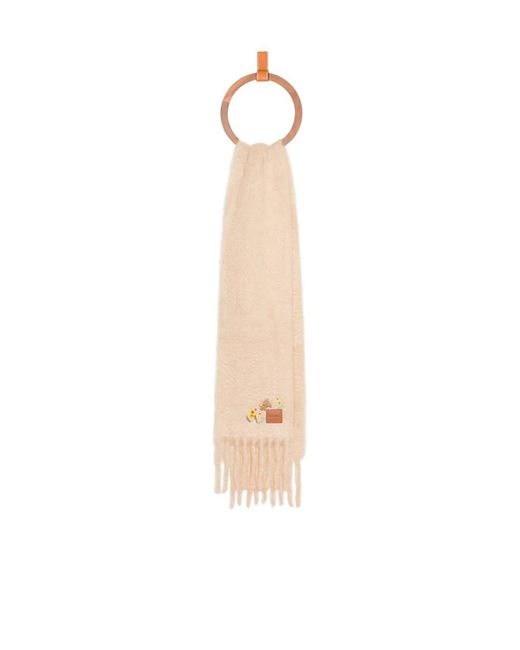 Loewe Pattern Scarf in White | Lyst
