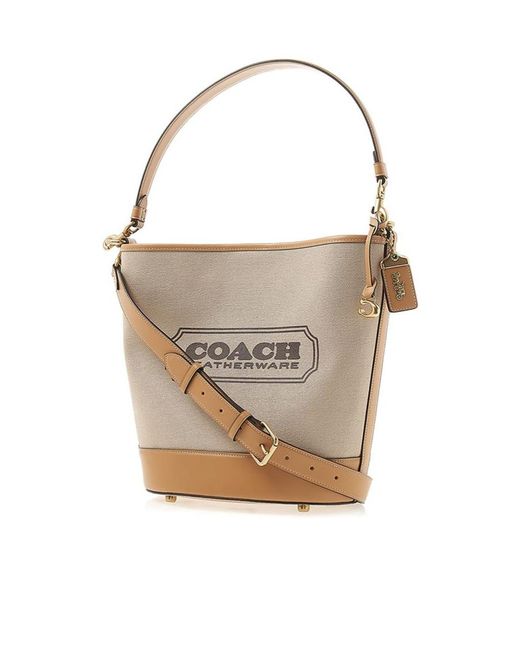 COACH Dakota Bucket Bag in White | Lyst
