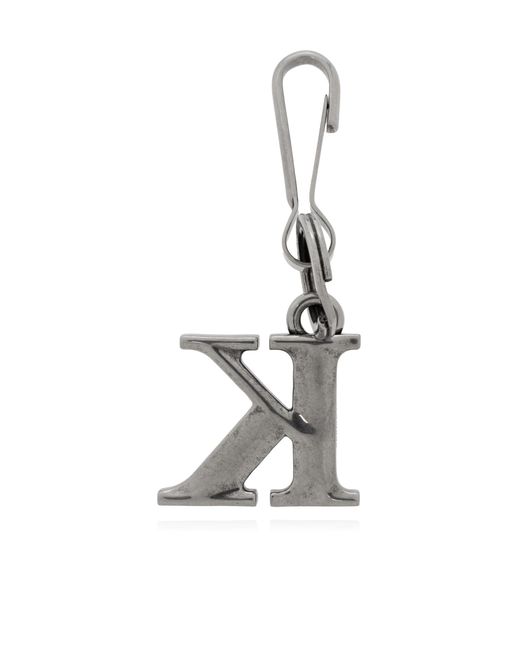Balenciaga Letter Pattern Key Chain in White | Lyst