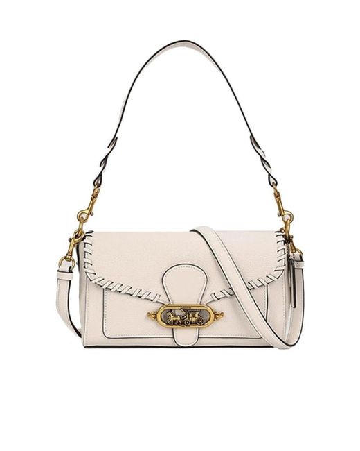 COACH One-Shoulder Bag Of Medium Leather in White | Lyst