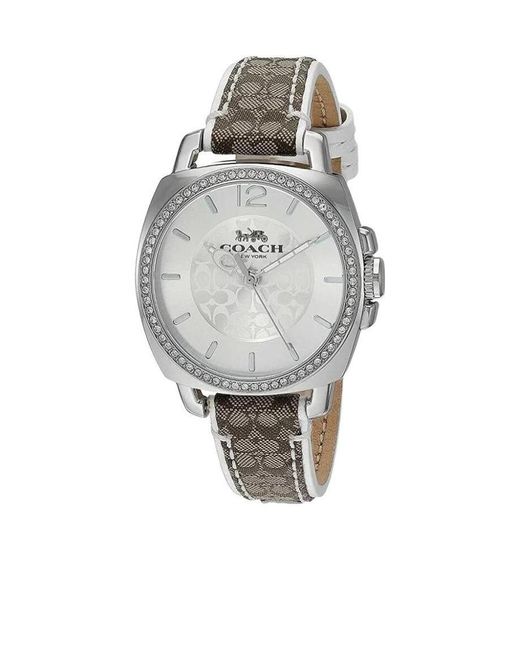 COACH Logo Watch in Gray | Lyst