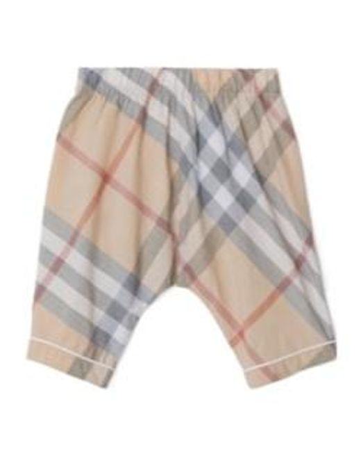Burberry Plaid Shirt And Trouser Set in Gray | Lyst