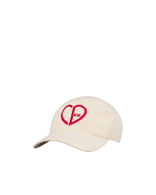 Dior Cd Heart Baseball Cap in Pink for Men | Lyst