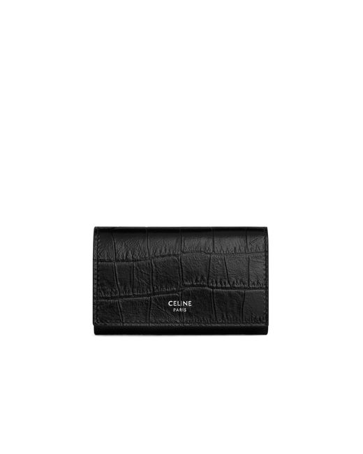 Celine Logo Key Bag in Black for Men | Lyst