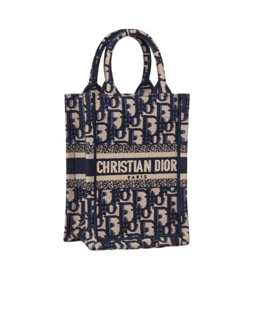 Dior Mini Book Tote Mobile Phone Bag in Black | Lyst