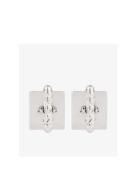 Givenchy Logo Cufflinks in White for Men | Lyst