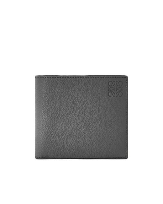 Loewe Logo Double Fold Wallet in Gray for Men | Lyst