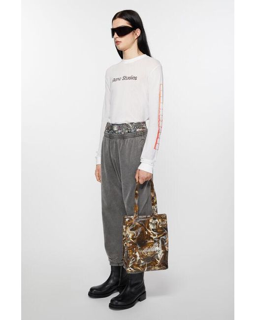 Acne Studios X Per B Sundberg Animal-Print Tote Bag in Brown | Lyst