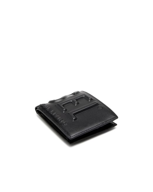 DIESEL Dsl 3D Double Fold Wallet in Black for Men | Lyst