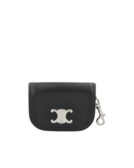 Celine Keyring Nano Besace Triomphe in Black for Men | Lyst