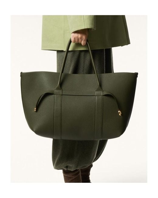 Loro Piana Ghiera Shopper Large in Green | Lyst