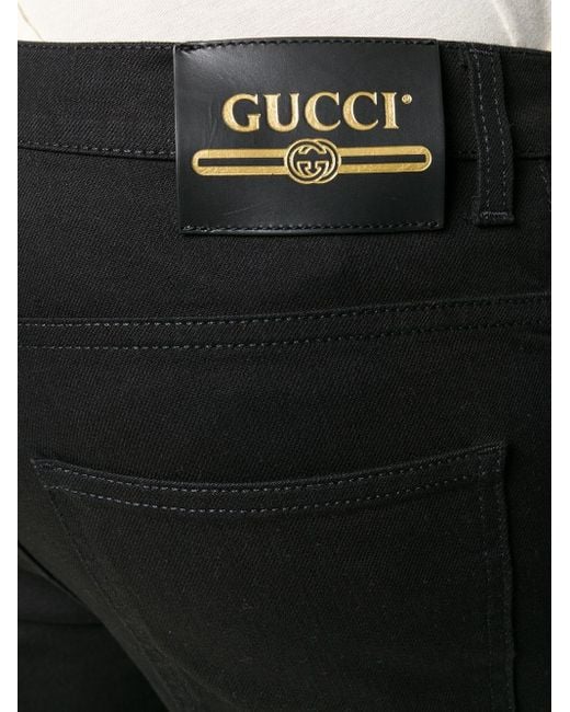 Gucci Tight Jeans in Black | Lyst