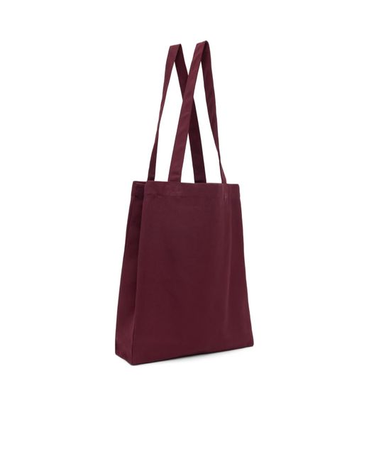 A.P.C. Lou University Logo Letter Tote Bag in Purple for Men | Lyst