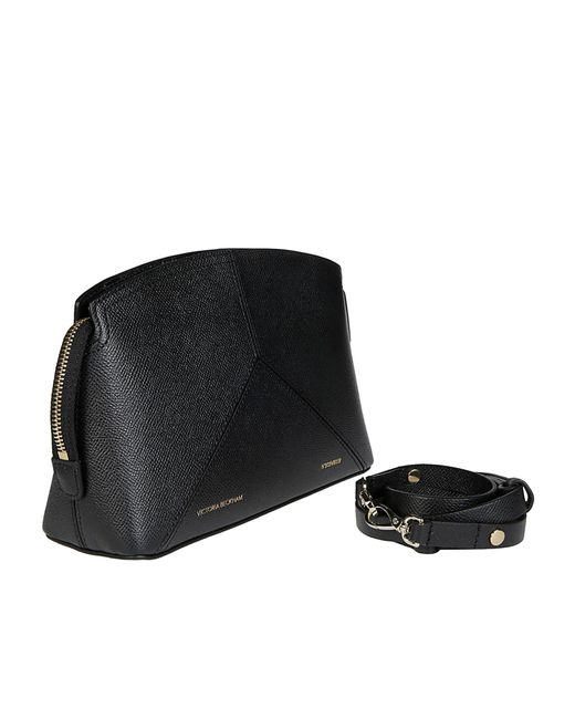 Victoria Beckham Logo Cross-Body Bag in Black | Lyst