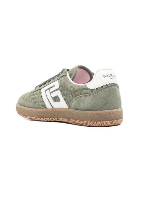 Balmain Logo Low-Cut Casual Shoes in Black | Lyst