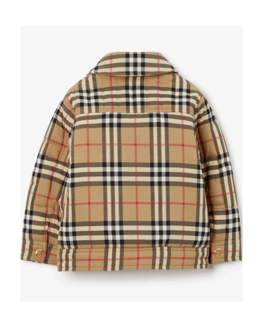 Burberry Vintage Check-Pattern Quilted Jacket in Metallic | Lyst