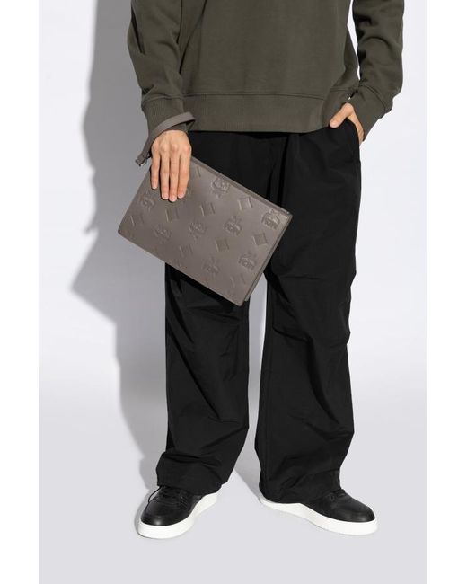 MCM Zippered Clutch in Gray for Men | Lyst